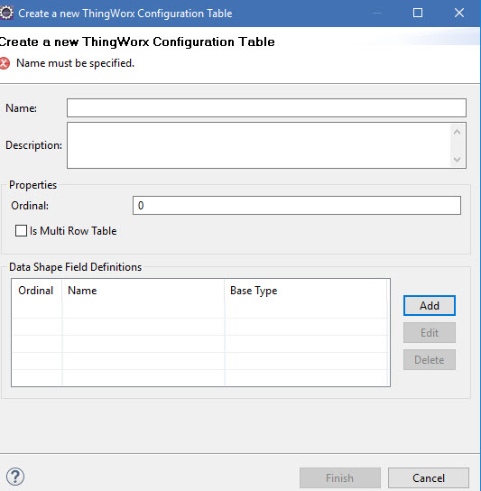 Solved: Create Datashape with Eclipse Extension - PTC Community