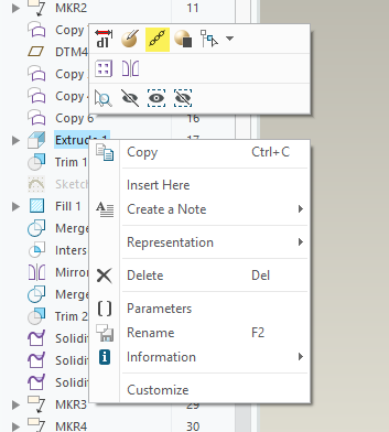 Solved: Extrude feature won't update when moving the refer... - PTC Community