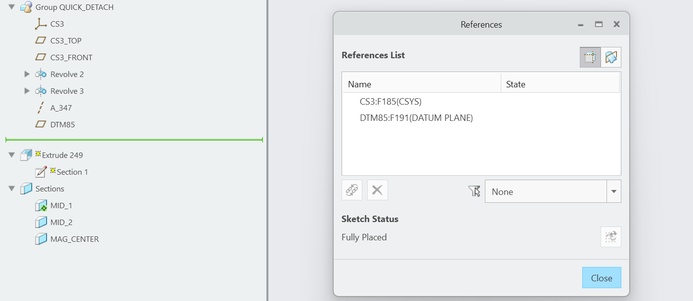 Solved: Extrude feature won't update when moving the refer... - PTC Community