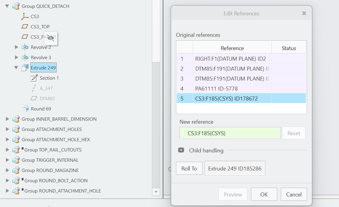 Solved: Extrude feature won't update when moving the refer... - PTC Community