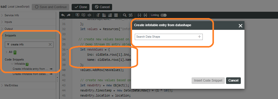 Solved: Transferring data from a Stream into another - PTC Community