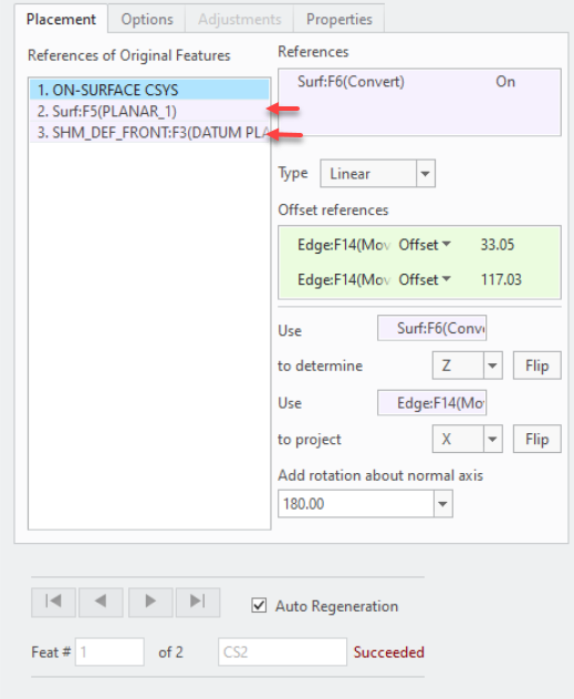 Solved: Csys of UDF to set on a point from a sketch - PTC Community