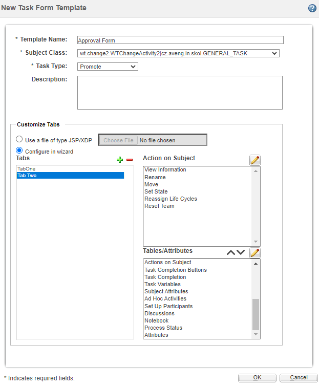 Solved: custom task template - PTC Community