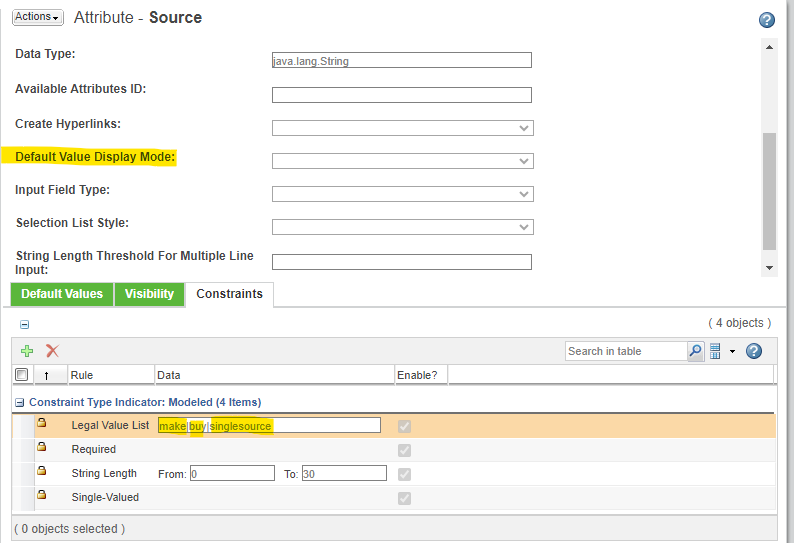 Default Source Attribute For Wtpart In Windchill Ptc Community