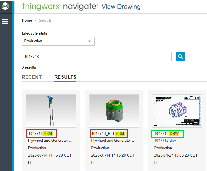 Is it possible to get only Drawings (DRW) and not ... - PTC Community