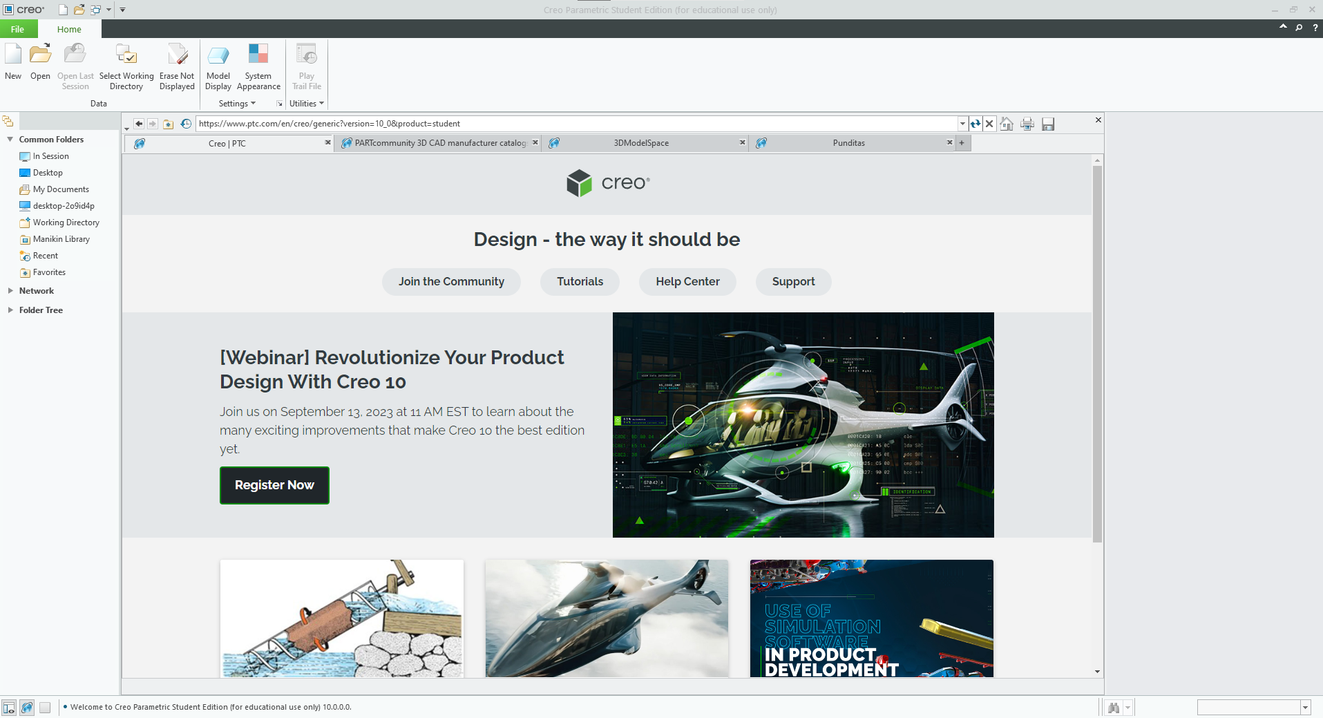 Solved: Activation of Creo Parametric 9.0.0. - Student edi... - PTC ...