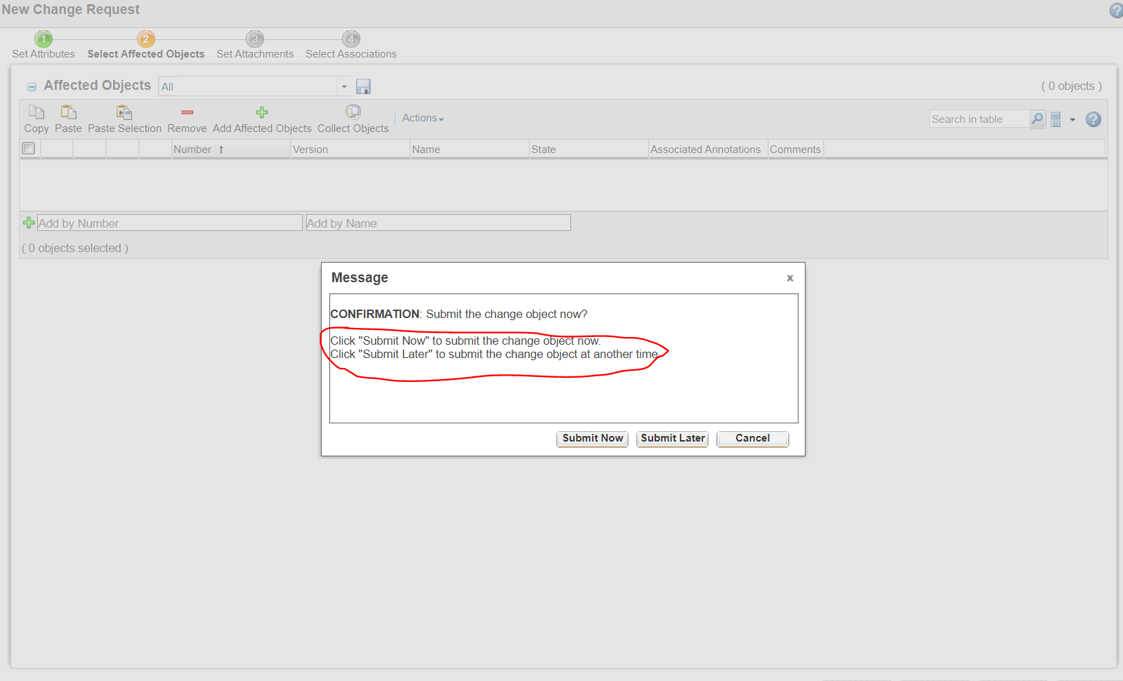 Solved: Change Message Text in Change Request Popup dialog - PTC Community