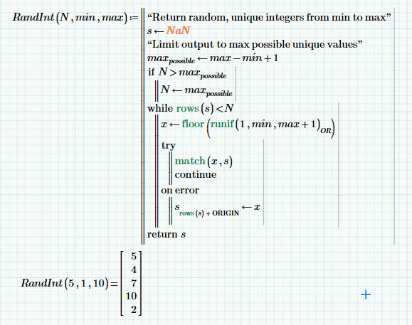 Solved: Random unique integers - problem - PTC Community