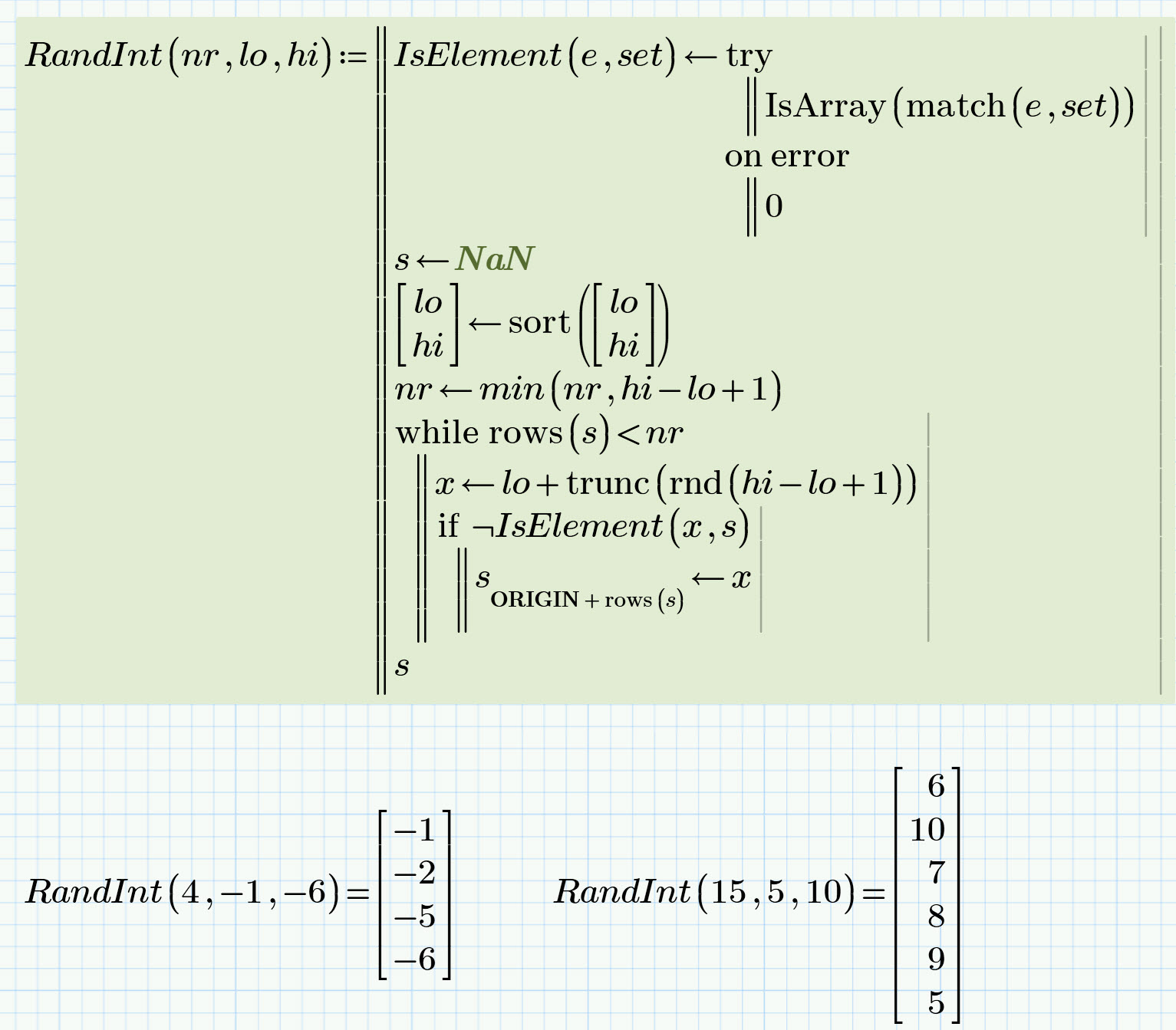 Solved: Random unique integers - problem - PTC Community