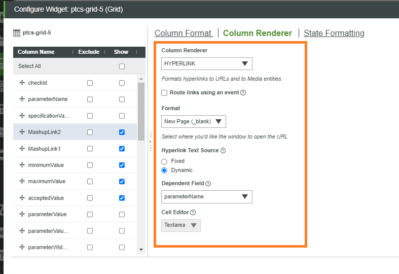 Solved: ThingWorx 9.3 Grid with Clickable cell value havin... - PTC Community
