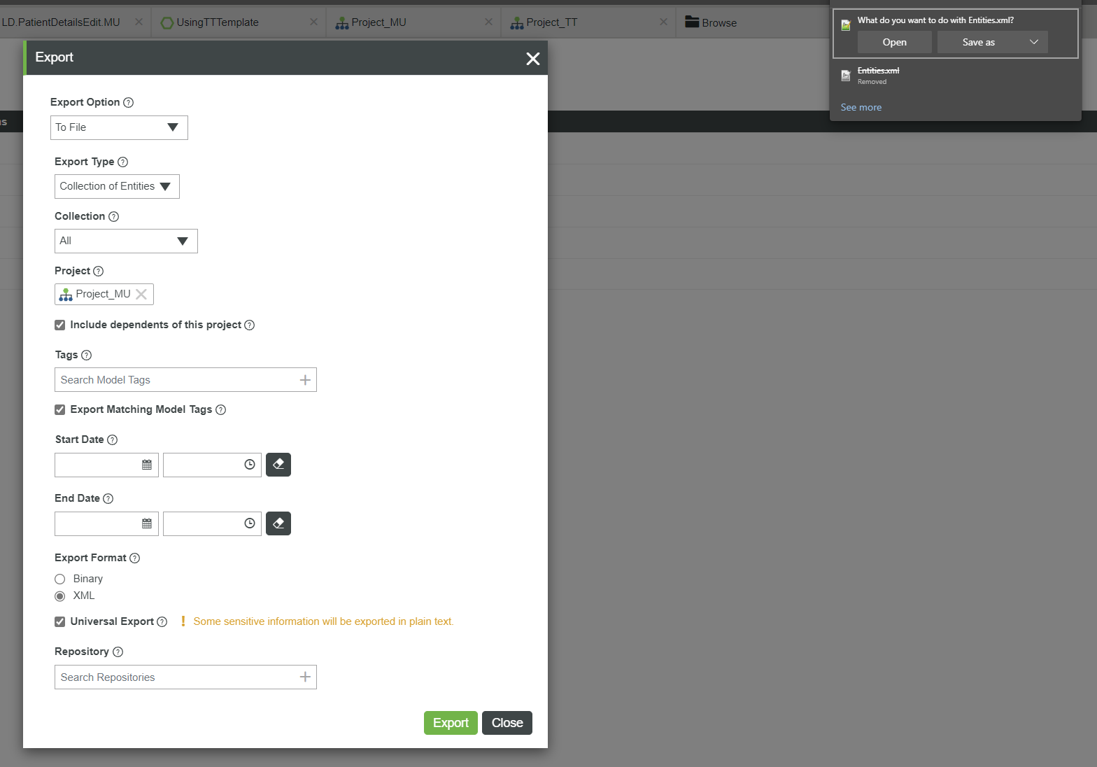 Solved: How to export and import Thingworx project from on... - PTC Community