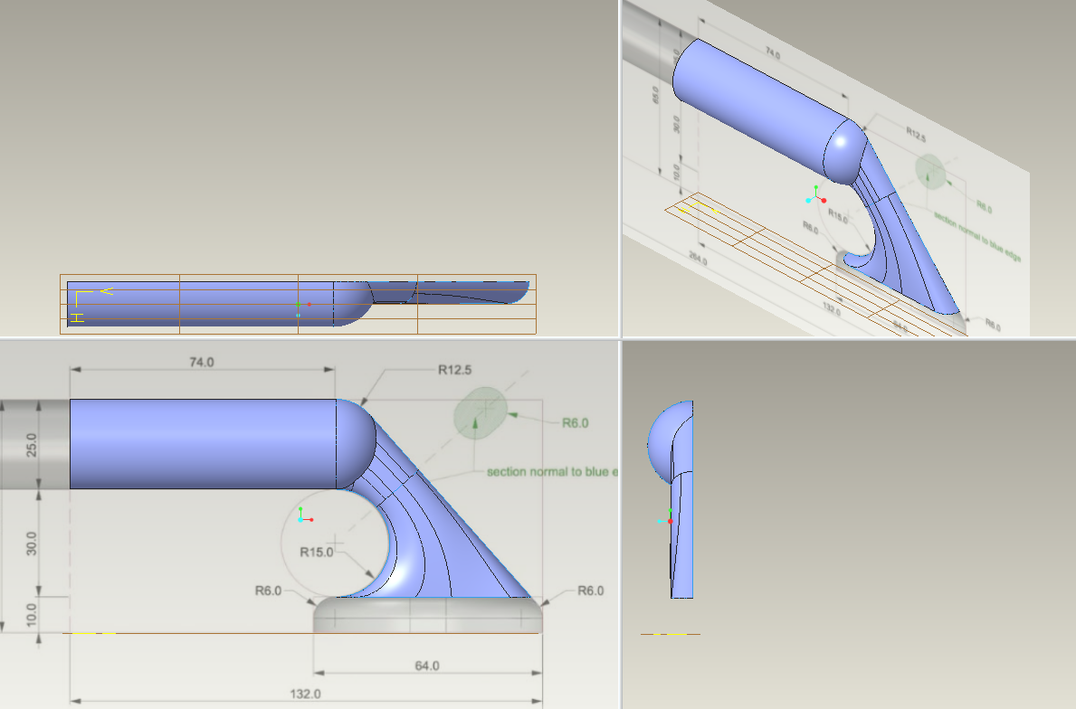 Solved: Sweep with two trajectories and multiple sections - PTC Community