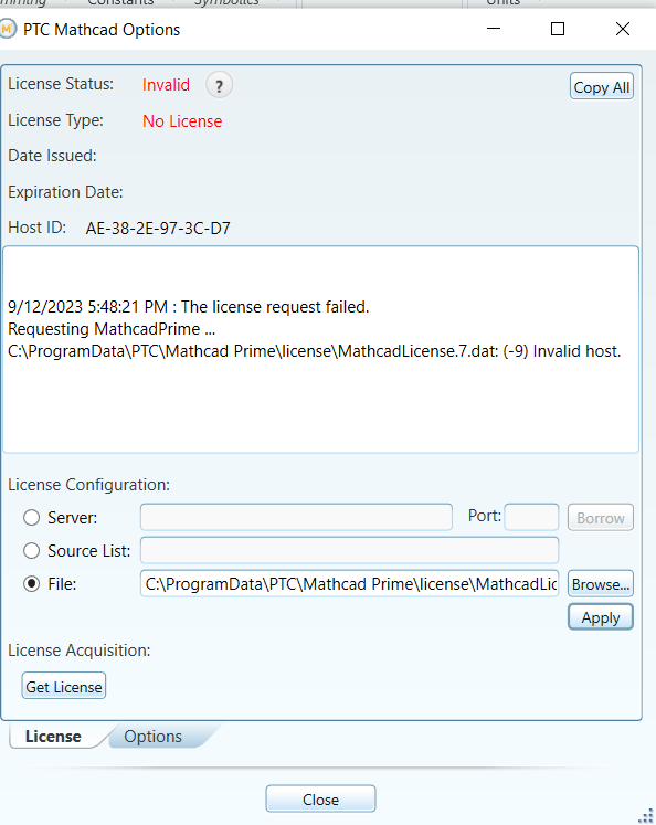 30 day trial mathcad does not work - PTC Community