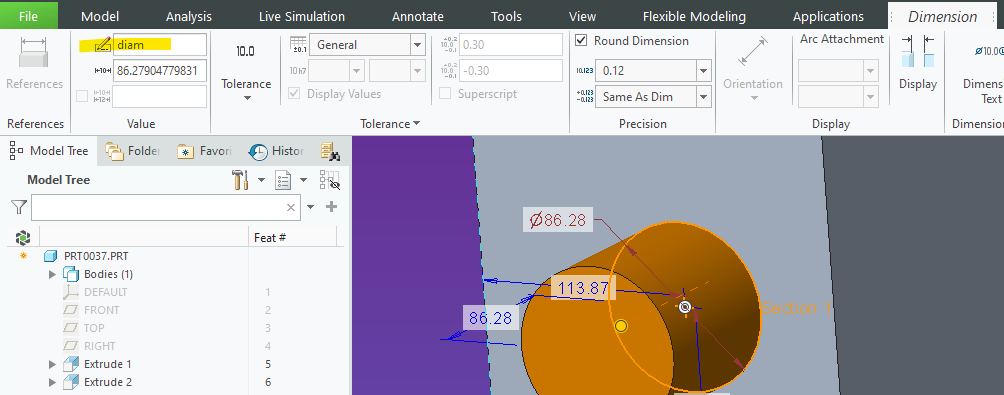 Solved Question Related To Table Pattern In Creo 70 Ptc Community