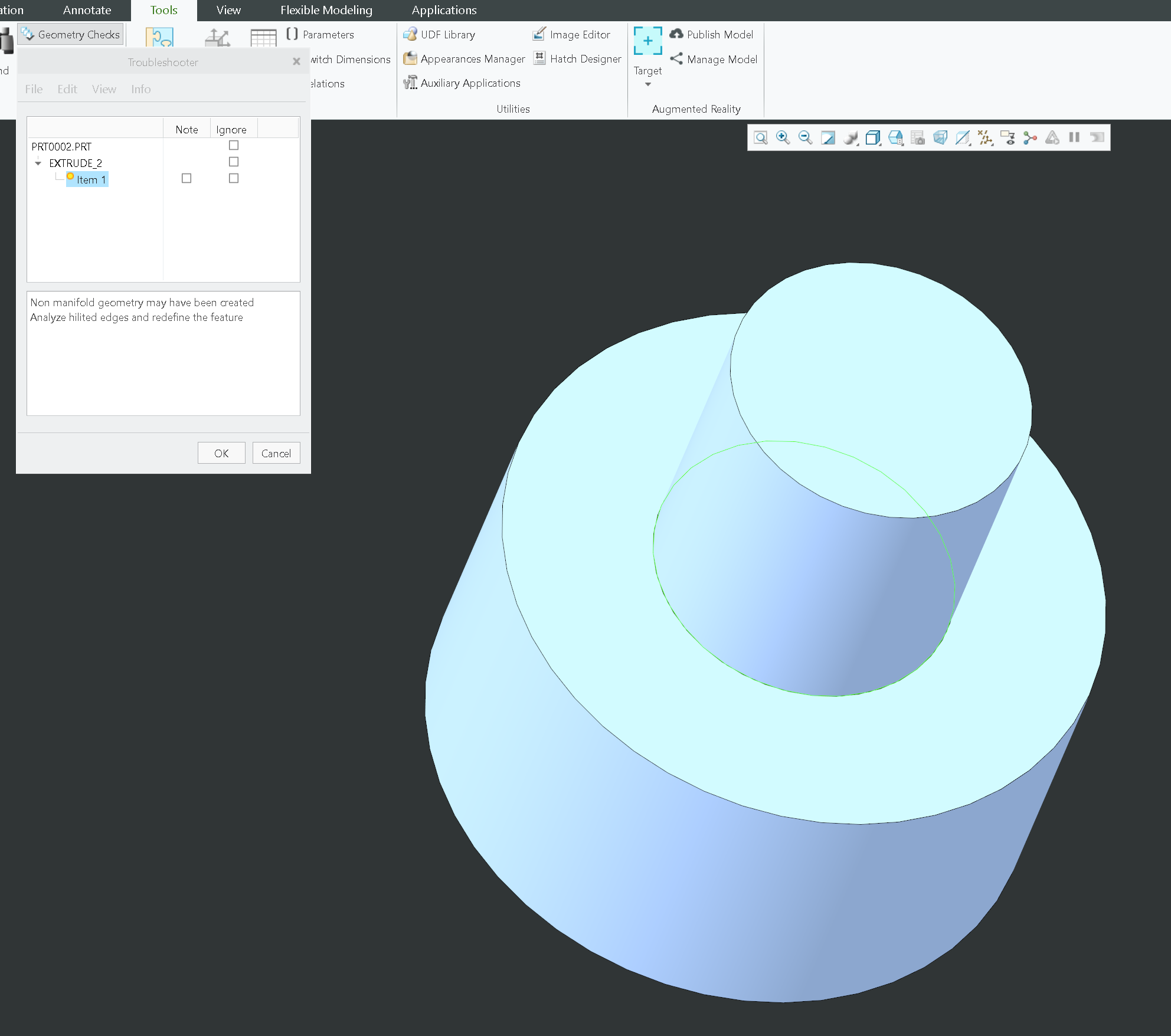 Solved: Zero Thickness result in 3D thickness analysis - PTC Community