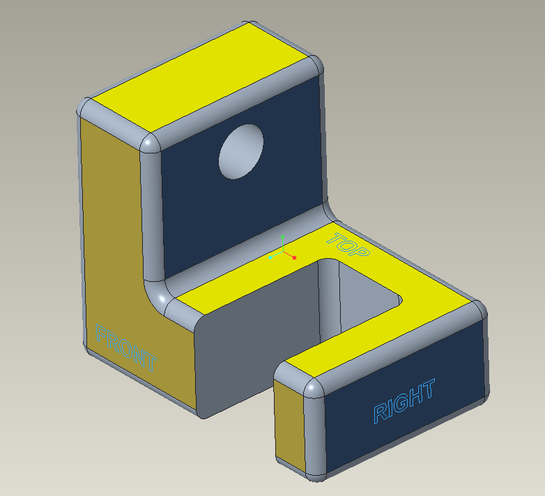 Flexible modelling offset feature color change. - PTC Community