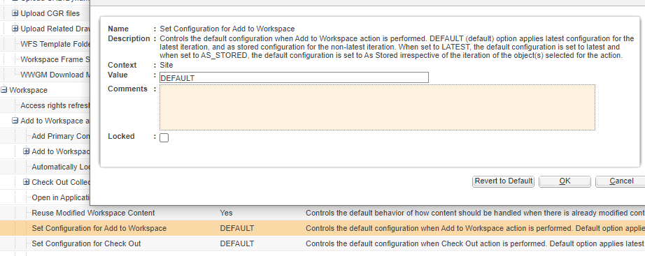 Solved: How to change the standard workspace load rule fo... - PTC Community