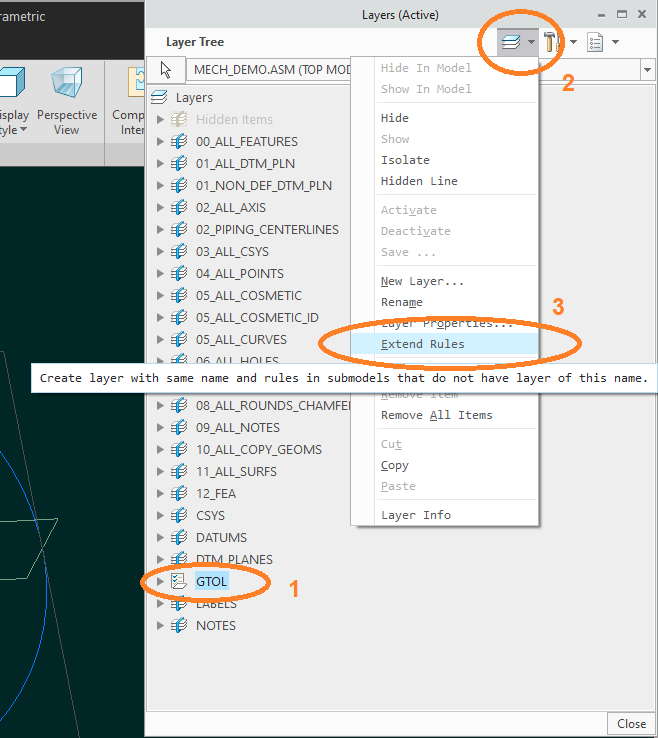 Solved: Layer Rules and Submodel Selection Behavior Issues - PTC Community