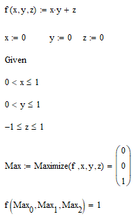 Solved: maximize/minimize does not find the max/min Mathca... - PTC ...