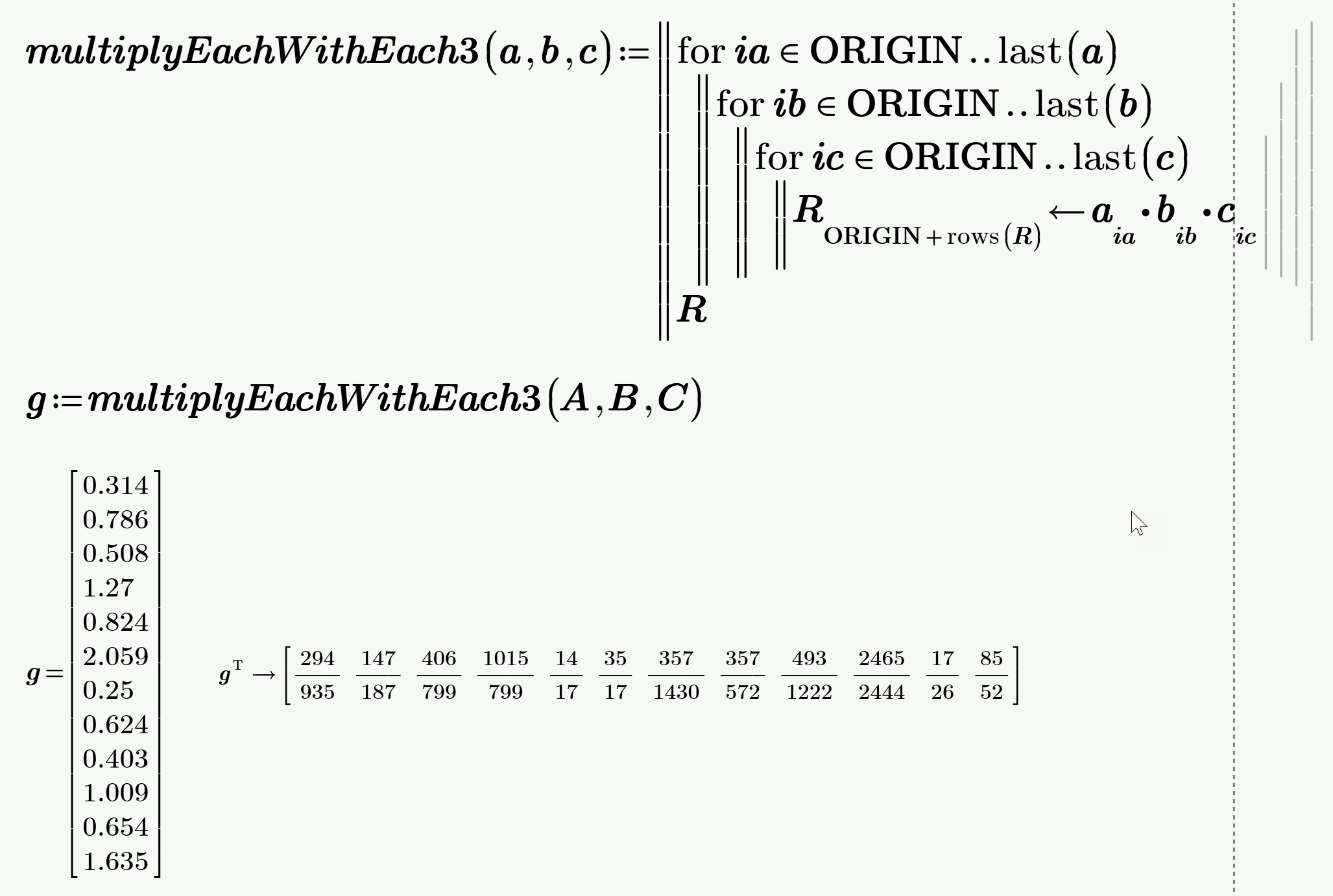 Solved: Problem with vector what equal to vector multiply - PTC Community