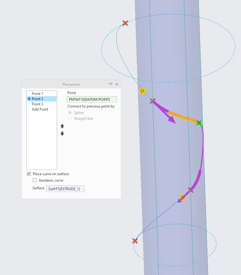 Solved: Warping a curve in a cylindrical surface - PTC Community