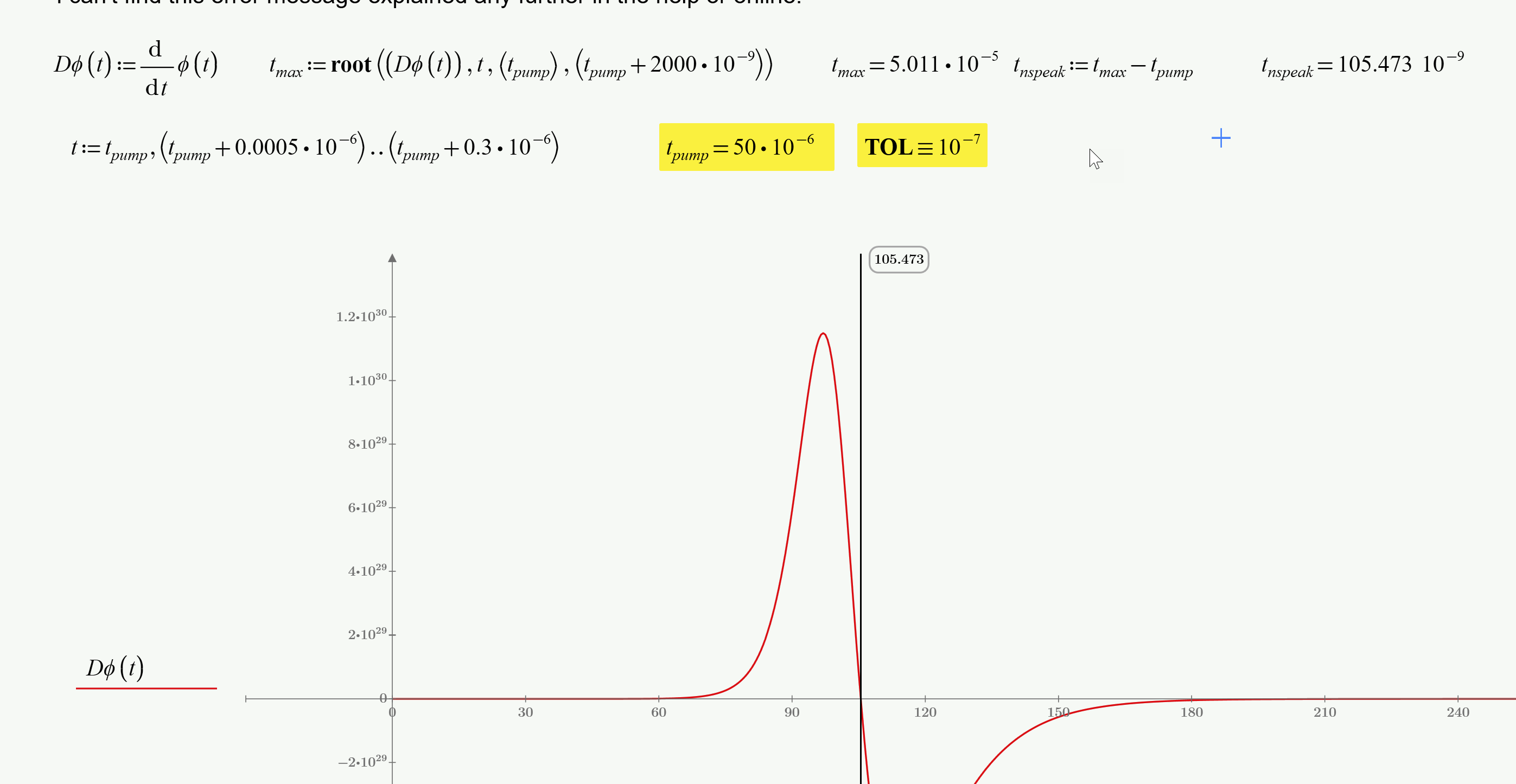 Maximize and root issues with ODESOLVE solution - PTC Community