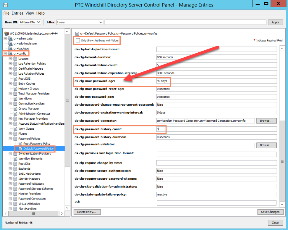 Solved: How do I set the password validity period - PTC Community