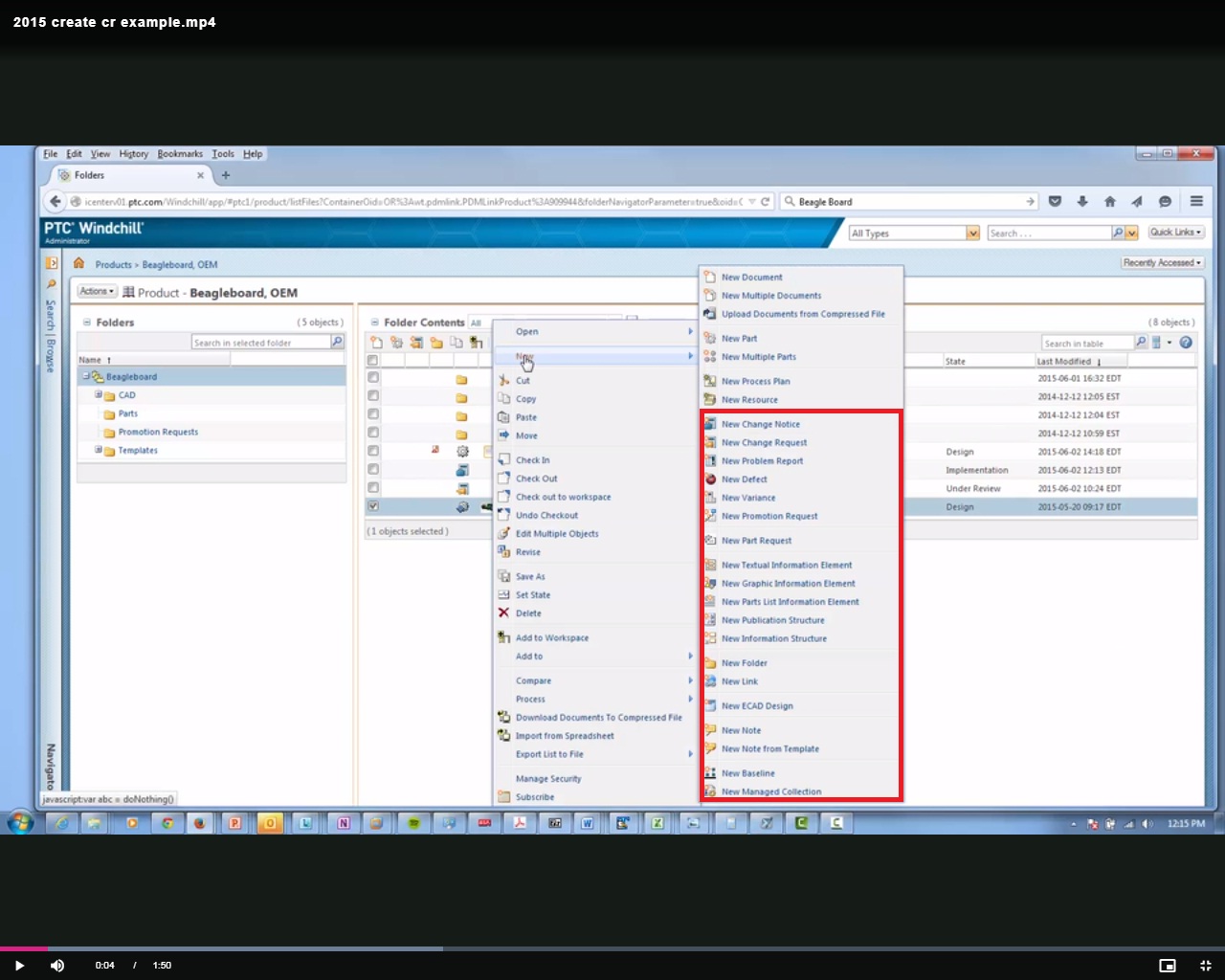 Solved: Change notice not enabled/ not showing in windchil... - PTC Community