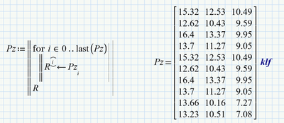 Solved: Matrix manipulation MathCad - PTC Community