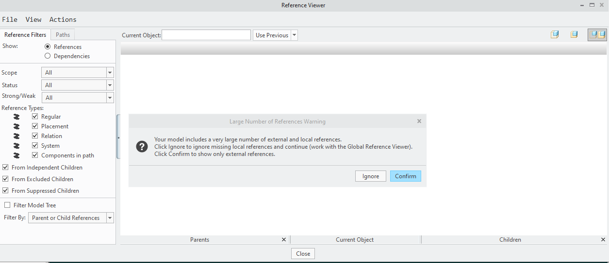 Reference viewer is acting weirdly? - PTC Community