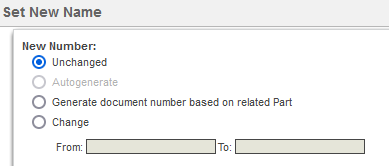 Enable automatic numbering only with Rename action - PTC Community