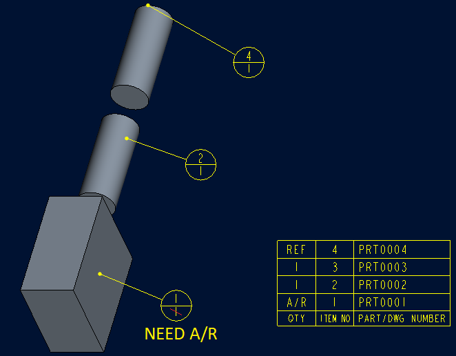 Solved: Quantity BOM balloons with qty from relations - PTC Community