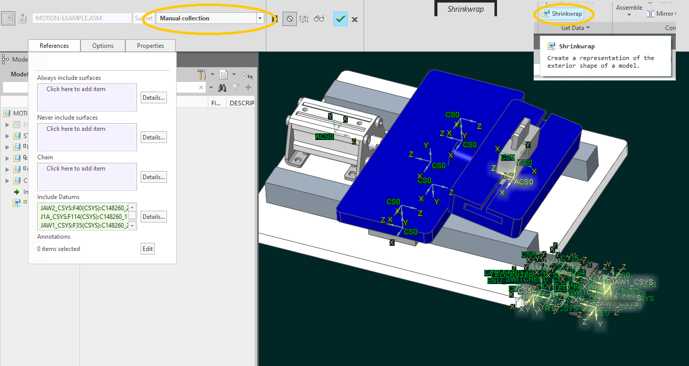 How to bring assembly component coordinate system ... - PTC Community