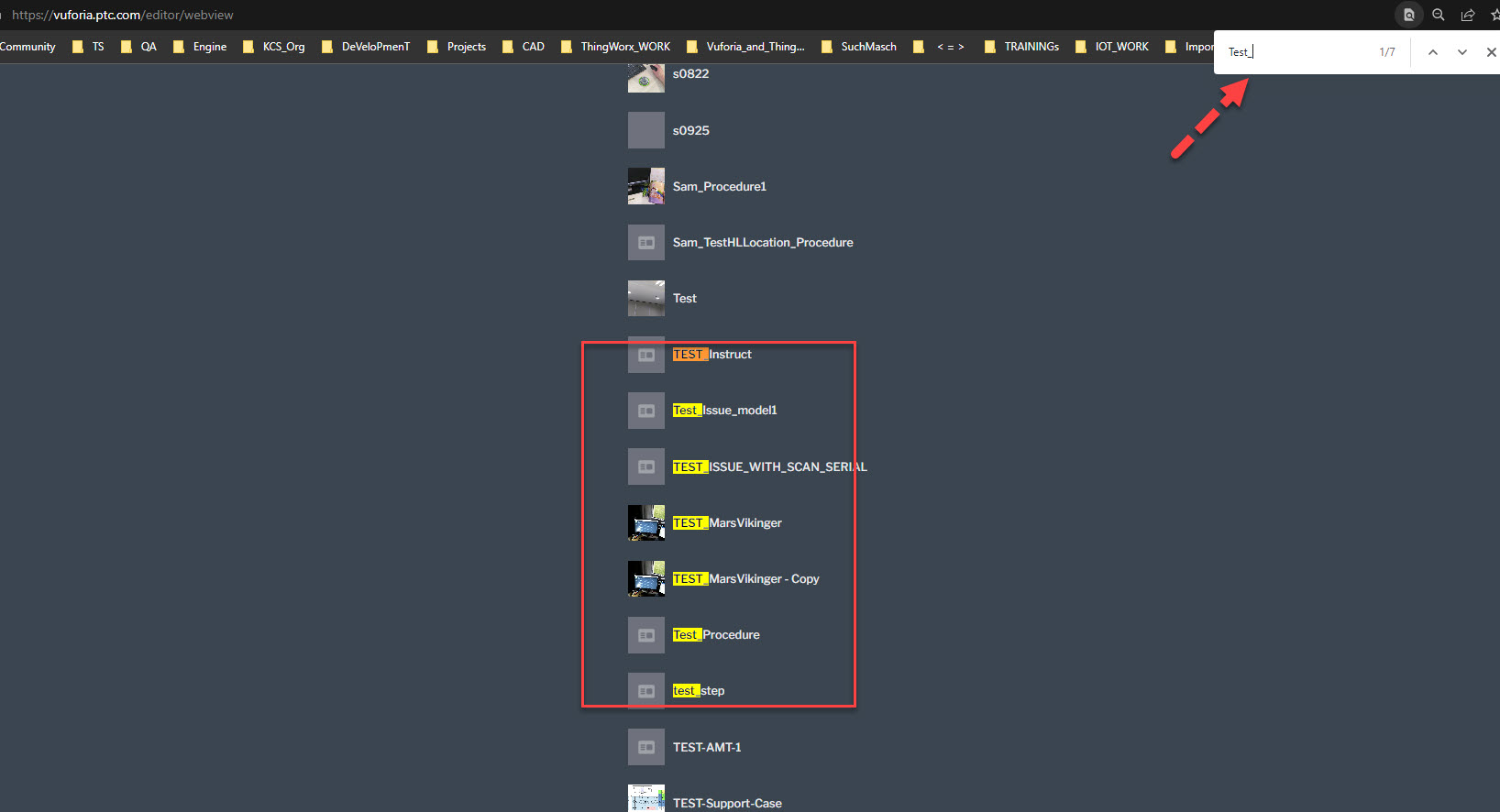 Solved Feature Request Add Search To List Of Procedures Ptc 8031