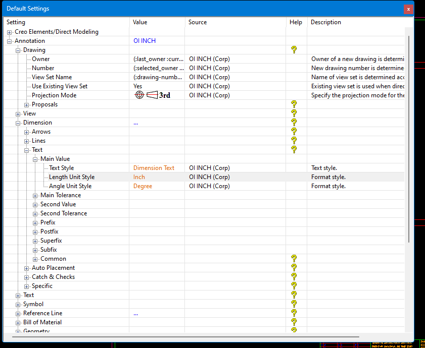 Solved: Annotation Unit change help needed - PTC Community