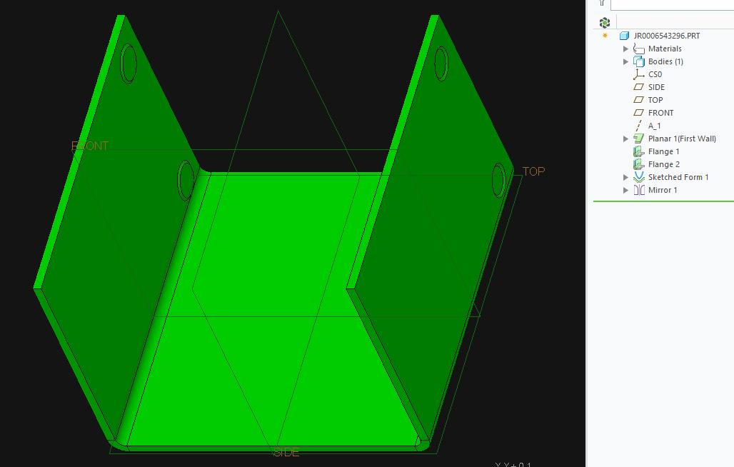Solved: Mirror function not working properly Creo Parametr... - PTC Community