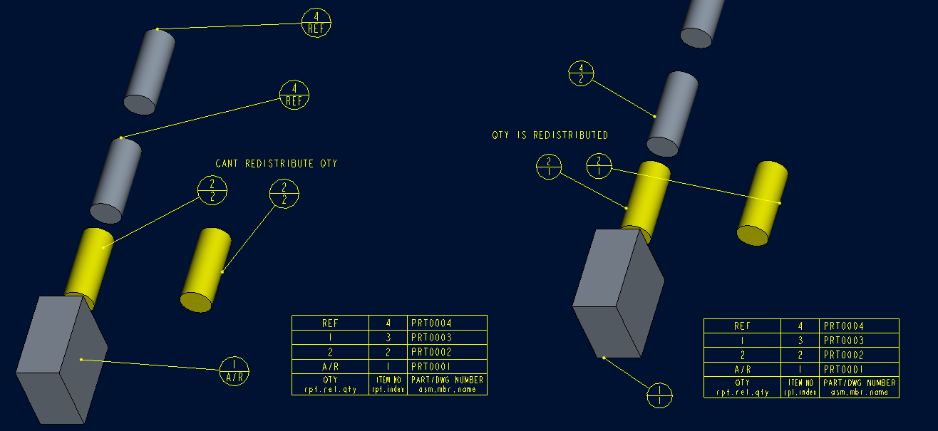 Solved: Quantity BOM balloons with qty from relations - PTC Community