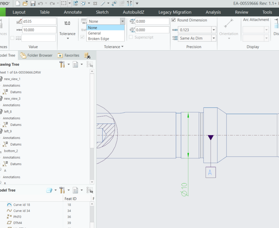 Solved: Drawings about tolerance table - PTC Community