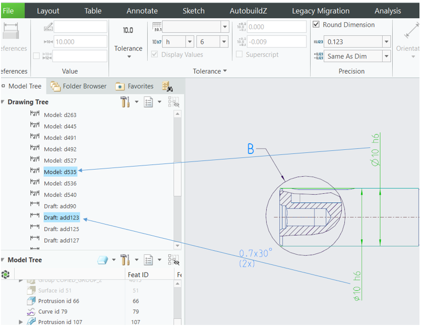 Solved: Drawings about tolerance table - PTC Community