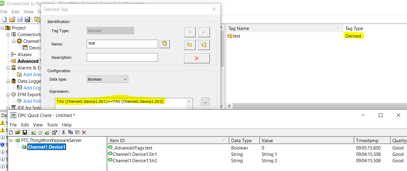 Solved Compare Strings In Advanced Tag Ptc Community