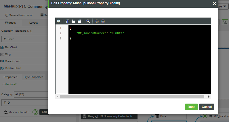 Invoke service of parent mashup on Data changed ev... - PTC Community