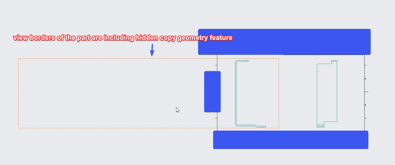 Solved: removing external copy geometry from drawing view. - PTC Community