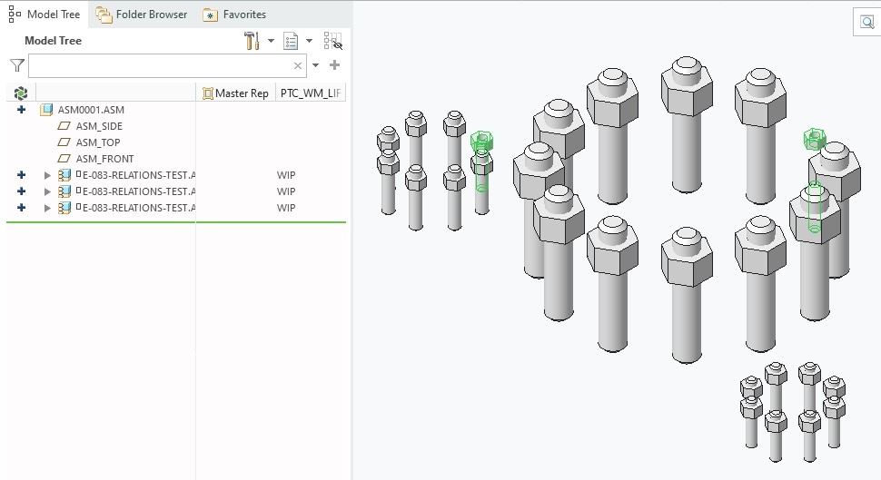 Flexing Sub Assembly Relation Driven Parts In Top Ptc Community