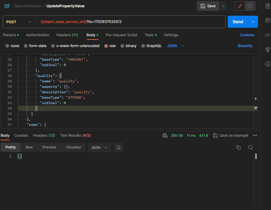 Solved Updatepropertyvalues Usage Via The Api Thingworx Ptc