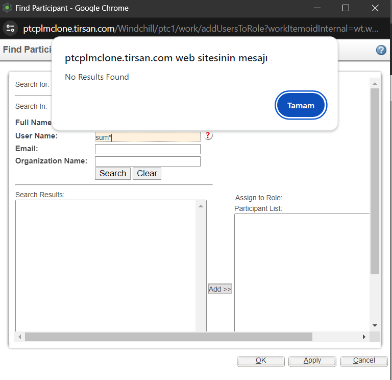 Solved Set Up Participants Tablewhen I Search To Add Part Ptc
