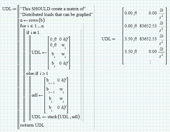 Solved Program Error When Trying To Stack Matrices Ptc Community