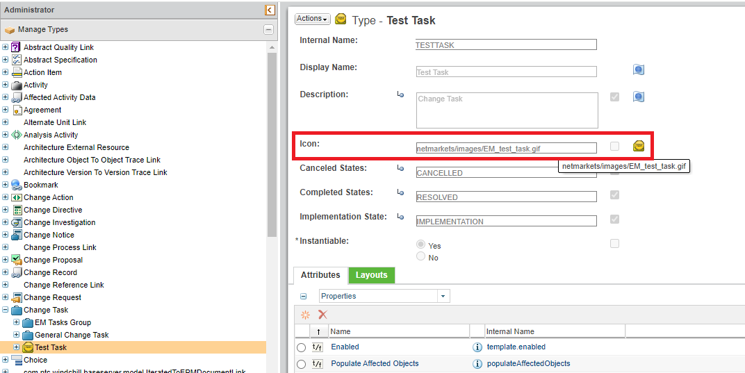 Solved: How to change the icon of an object type in windch... - PTC Community