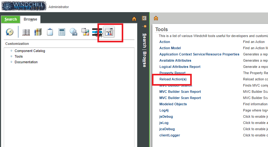 Solved: Unable to see label of action created in action fr... - PTC Community
