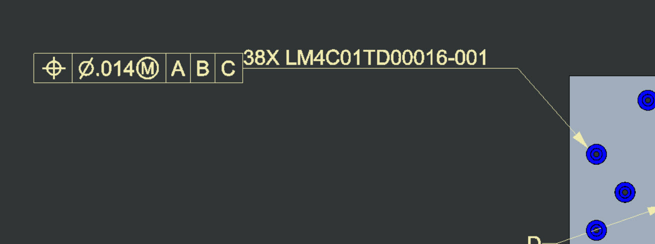 Attaching GTOL to a Leader Note (Creo 7) - PTC Community