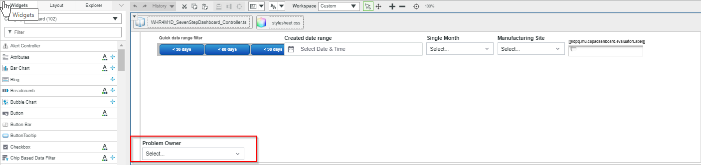 Adding A Widget To A Responsive Container Ptc Community